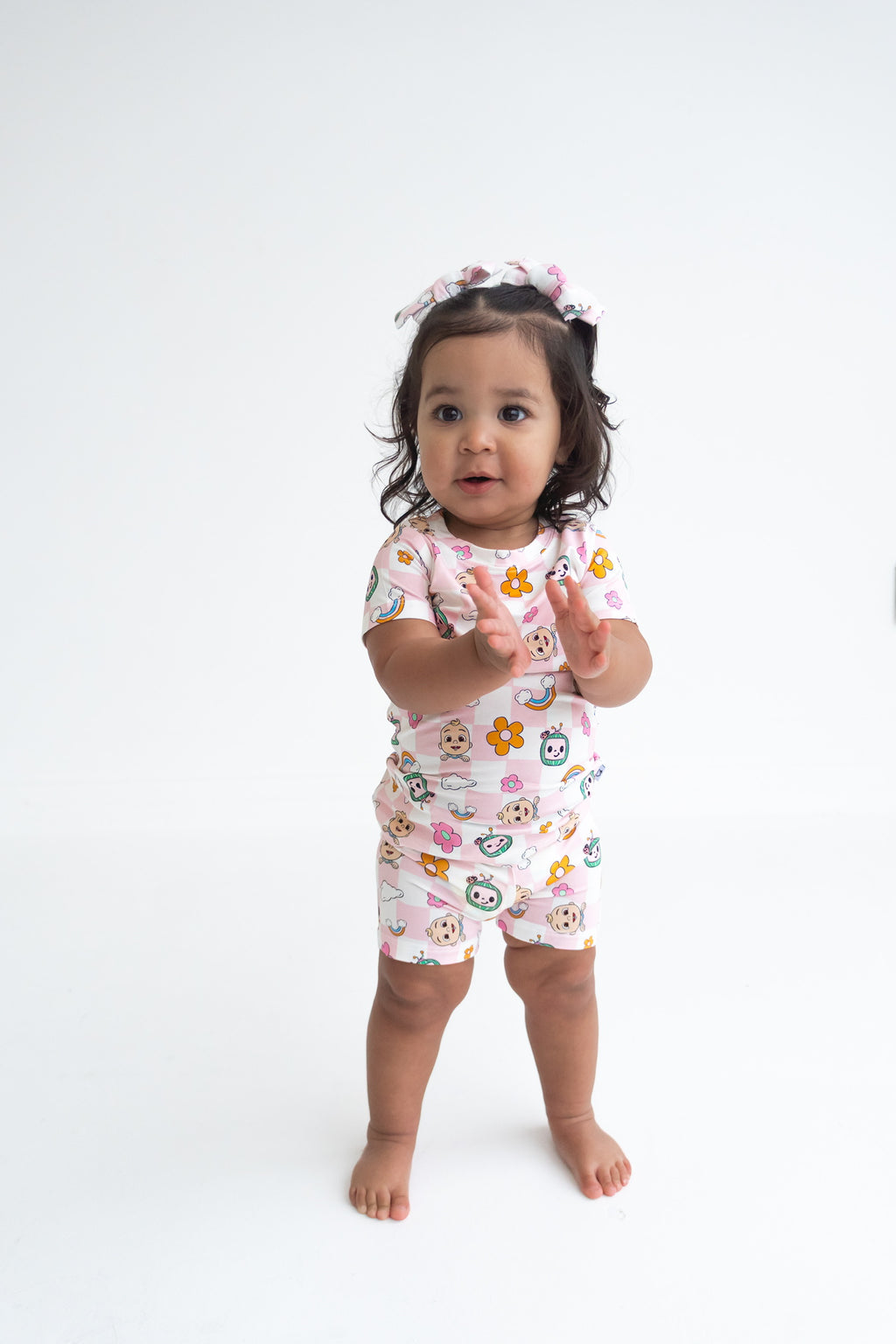 Dream Big Little Co x CoComelon JJ RAINBOW CHECKERS DREAM SHORT SET – DREAM BIG LITTLE CO