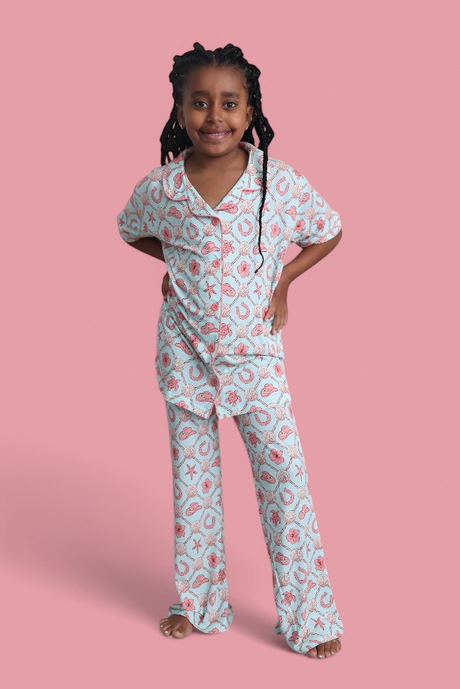 AMETHYST RIB DREAM GIRL'S FLARE SET | DREAM BIG LITTLE CO