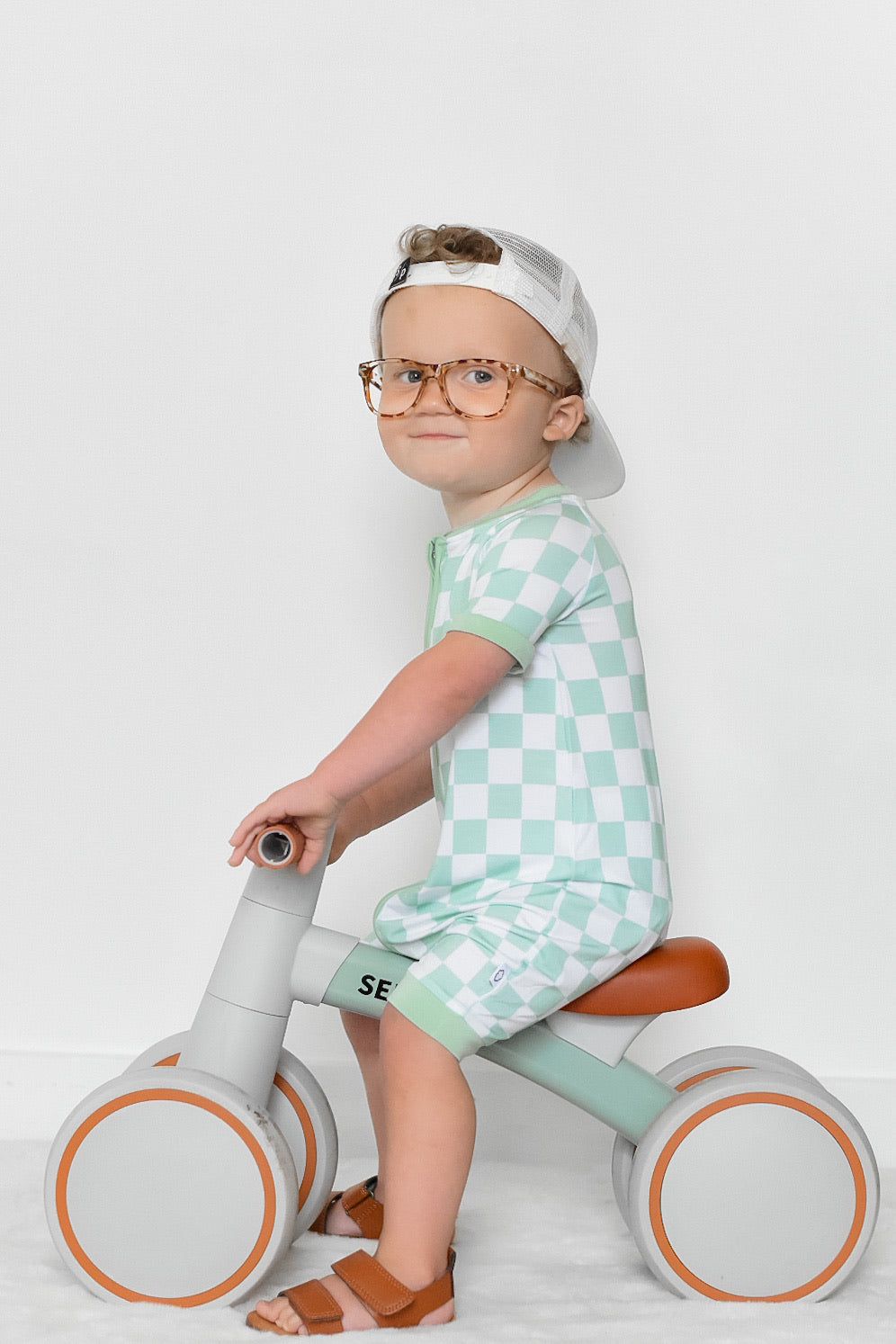 MINT CHECKERS DREAM SHORTIE | DREAM BIG LITTLE CO