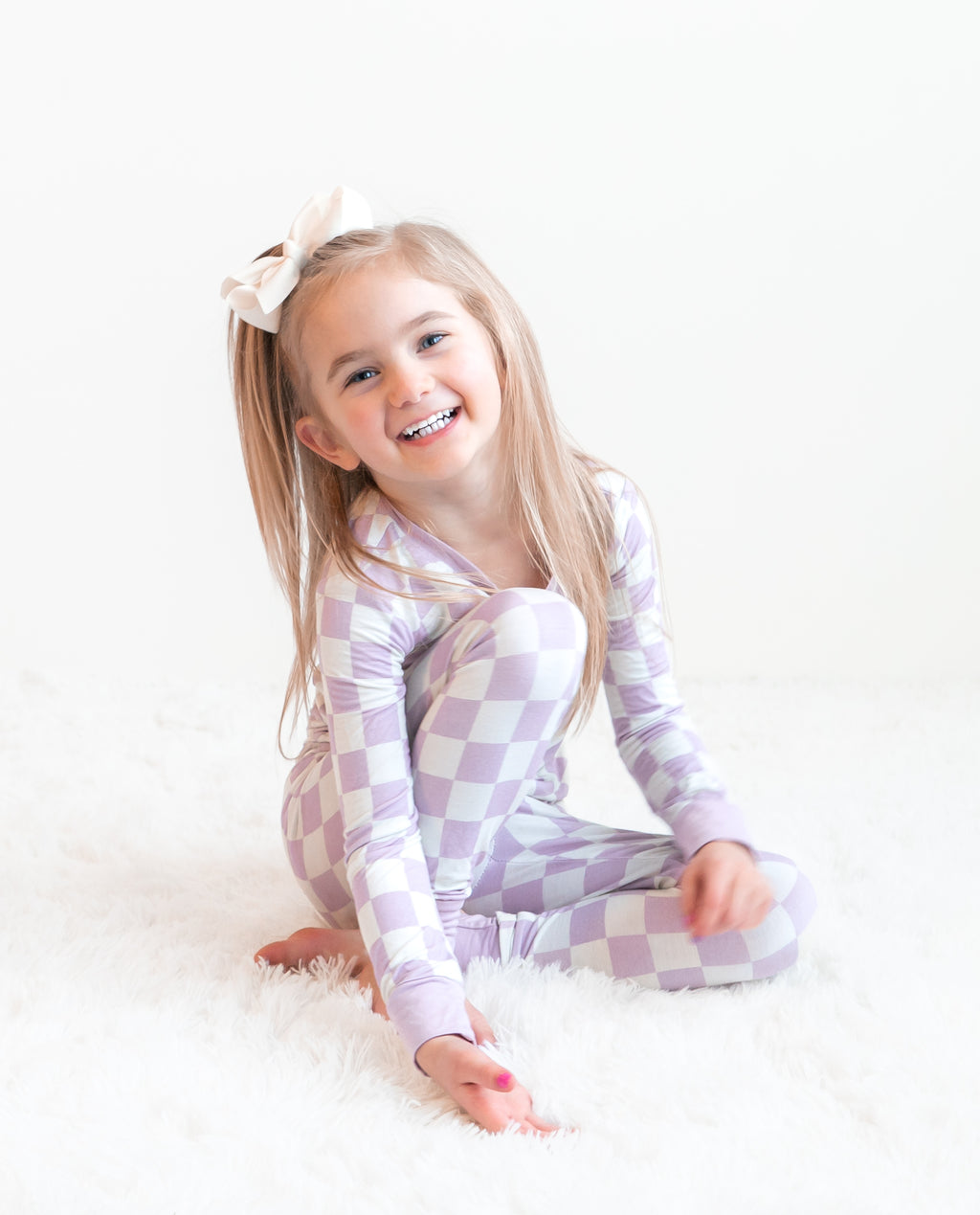 PERIWINKLE CHECKS DREAM SET | DREAM BIG LITTLE CO
